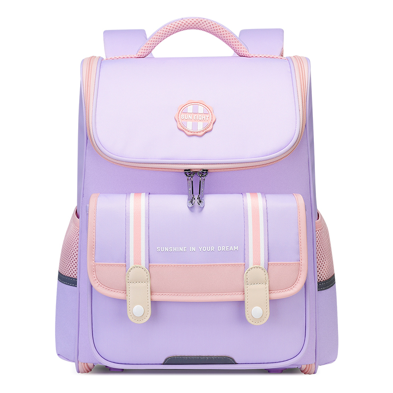 Stylish Seal Backpack With Playful Seal for Kids - Pink & Purple