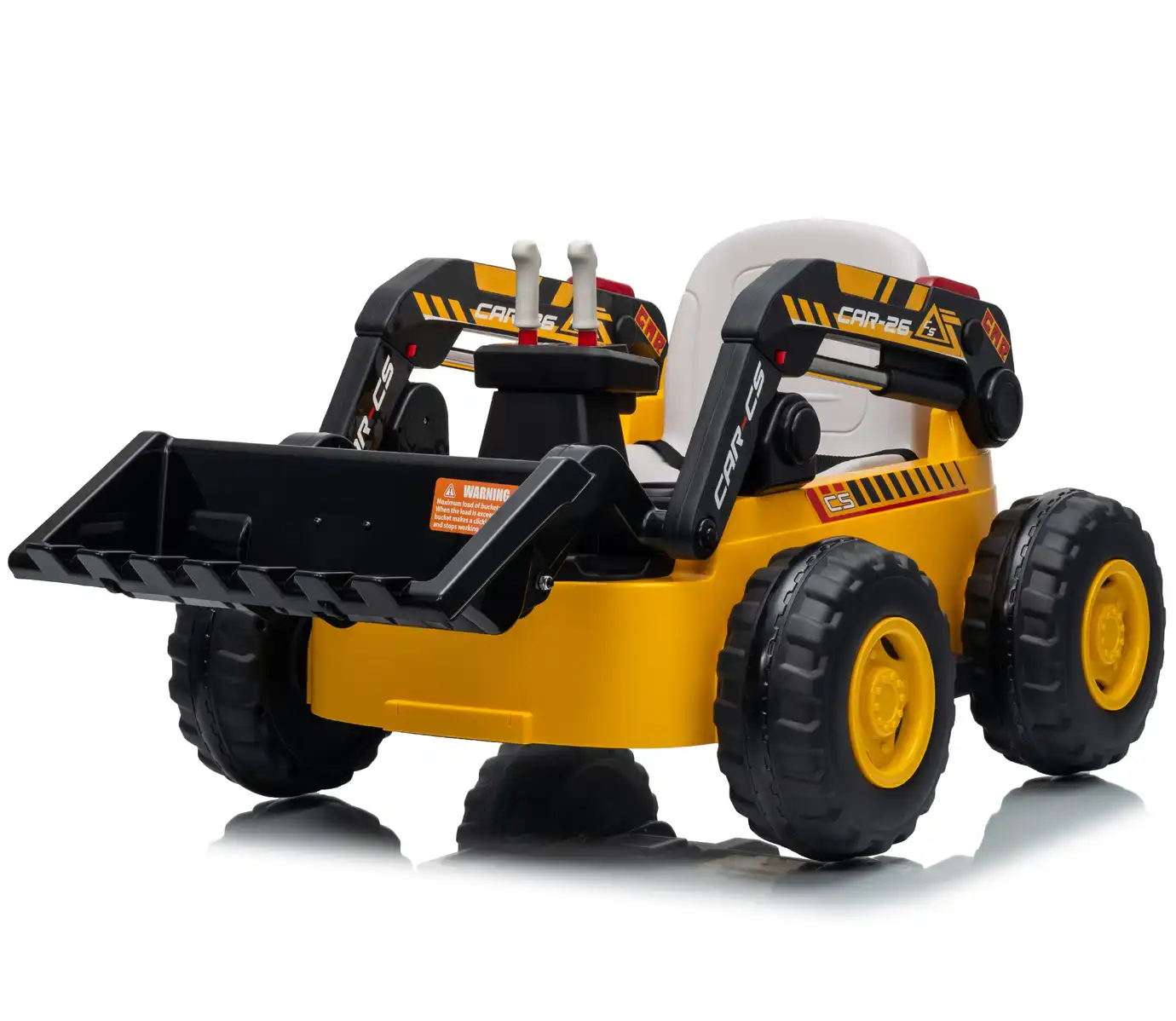 12V Construction Mini Loader Bulldozer - Kids Ride-On with Remote ...